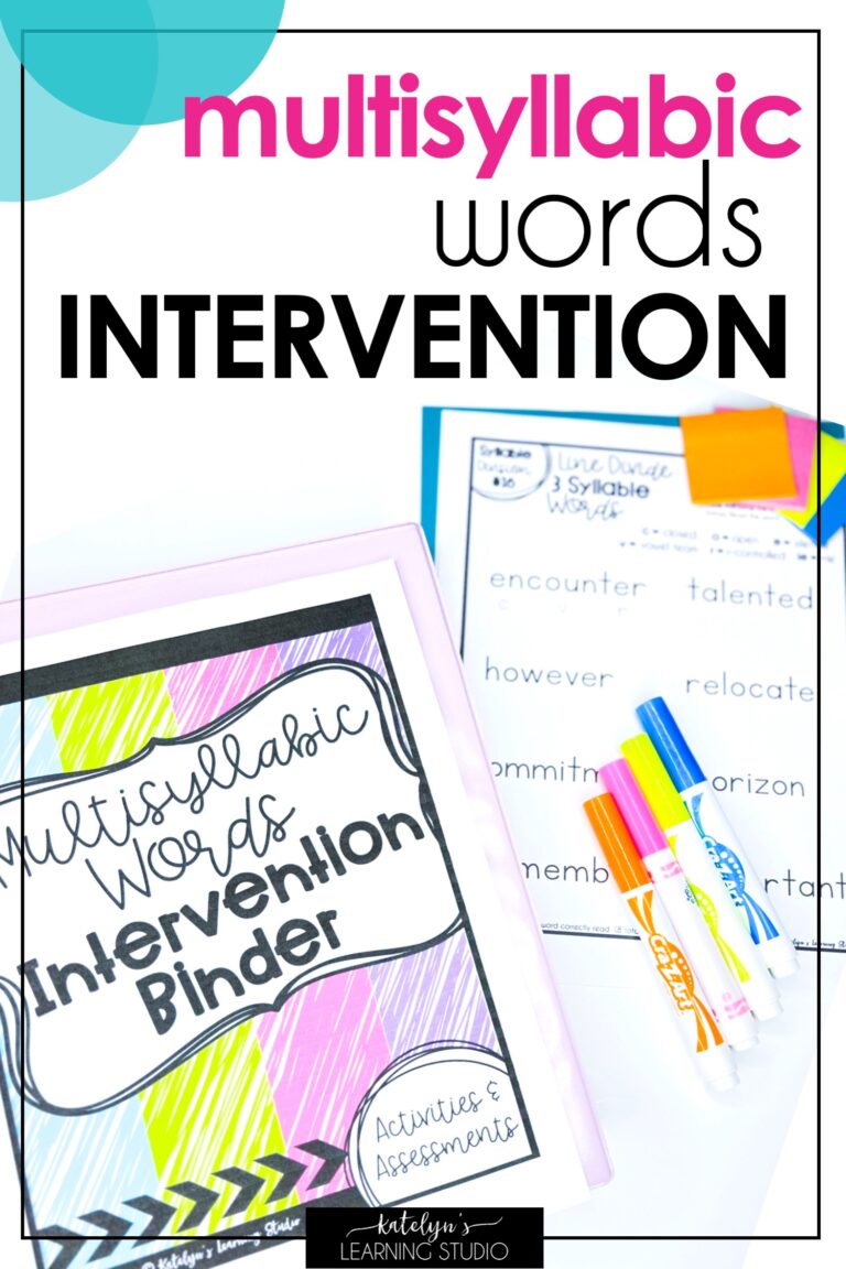 The 7 Best Ways to Teach Multi-Syllabic Words to Struggling Readers