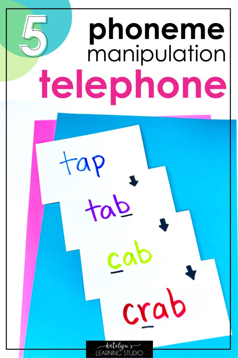 7 Super Easy Phonemic Awareness Activities Your Students will Love